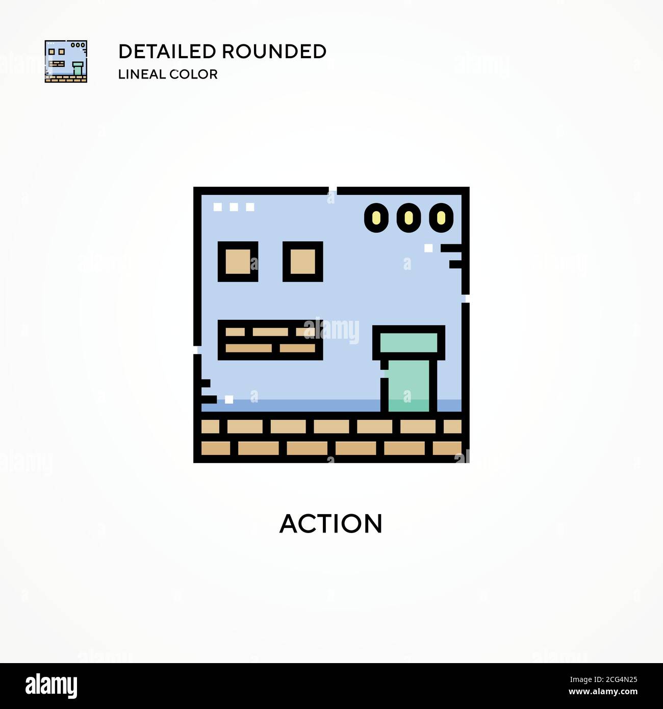 Action vector icon. Modern vector illustration concepts. Easy to edit ...