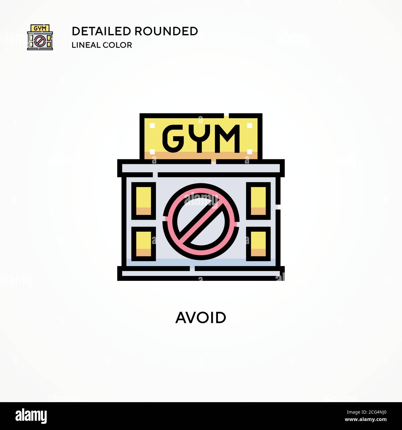 Avoid vector icon. Modern vector illustration concepts. Easy to edit ...