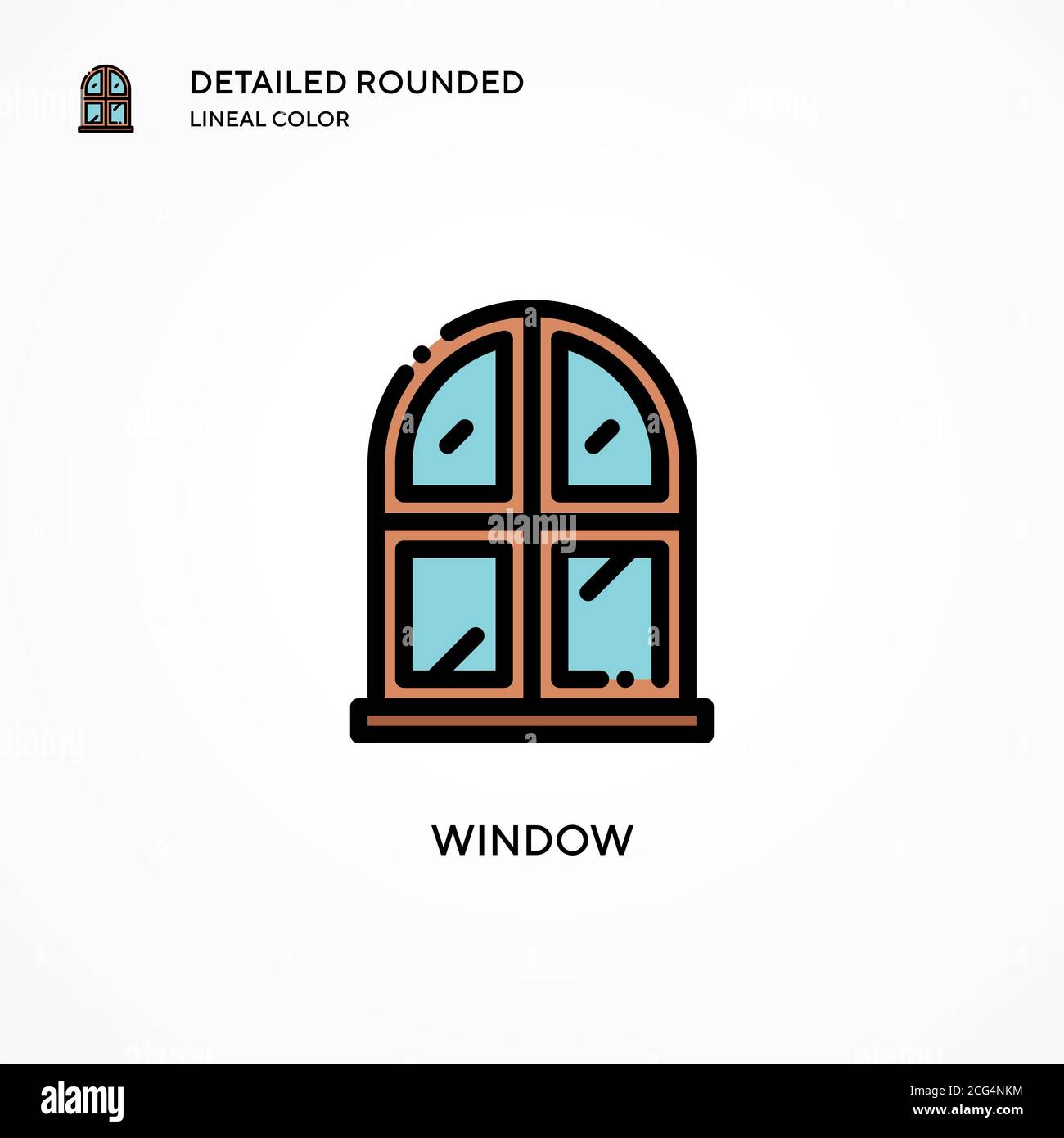 Window vector icon. Modern vector illustration concepts. Easy to edit ...
