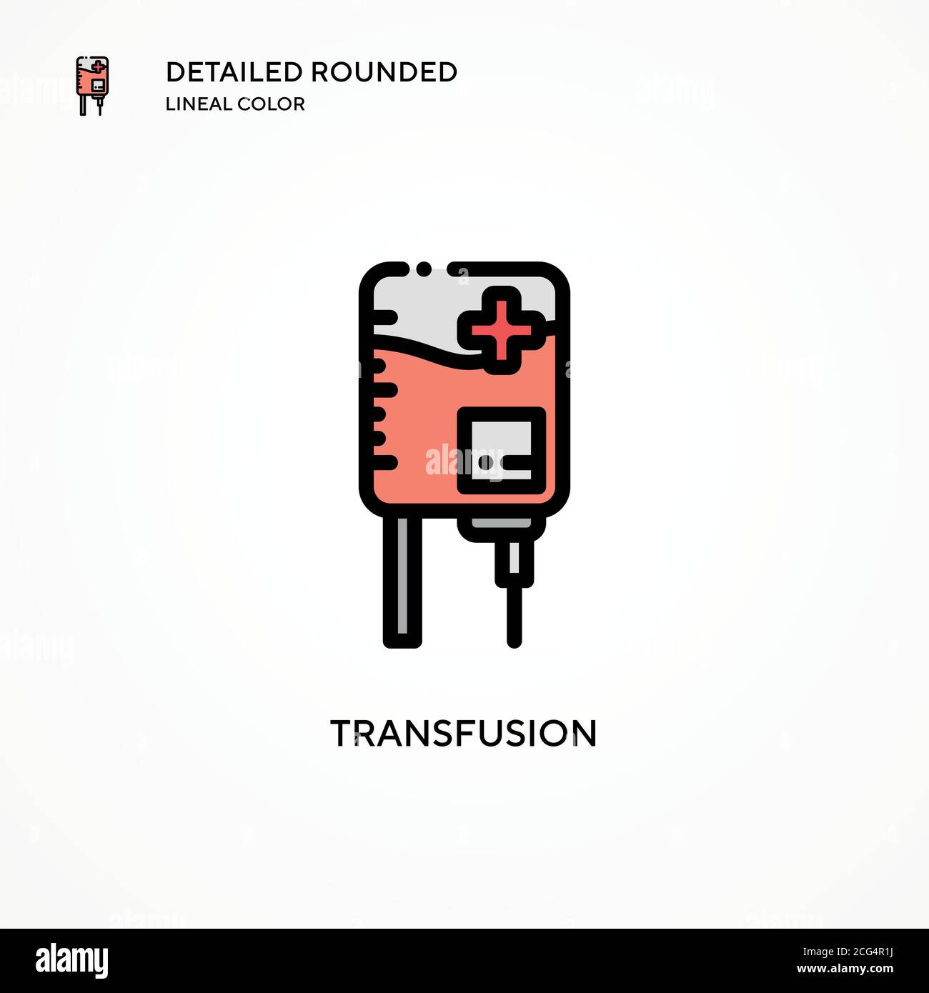 Transfusion vector icon. Modern vector illustration concepts. Easy to ...