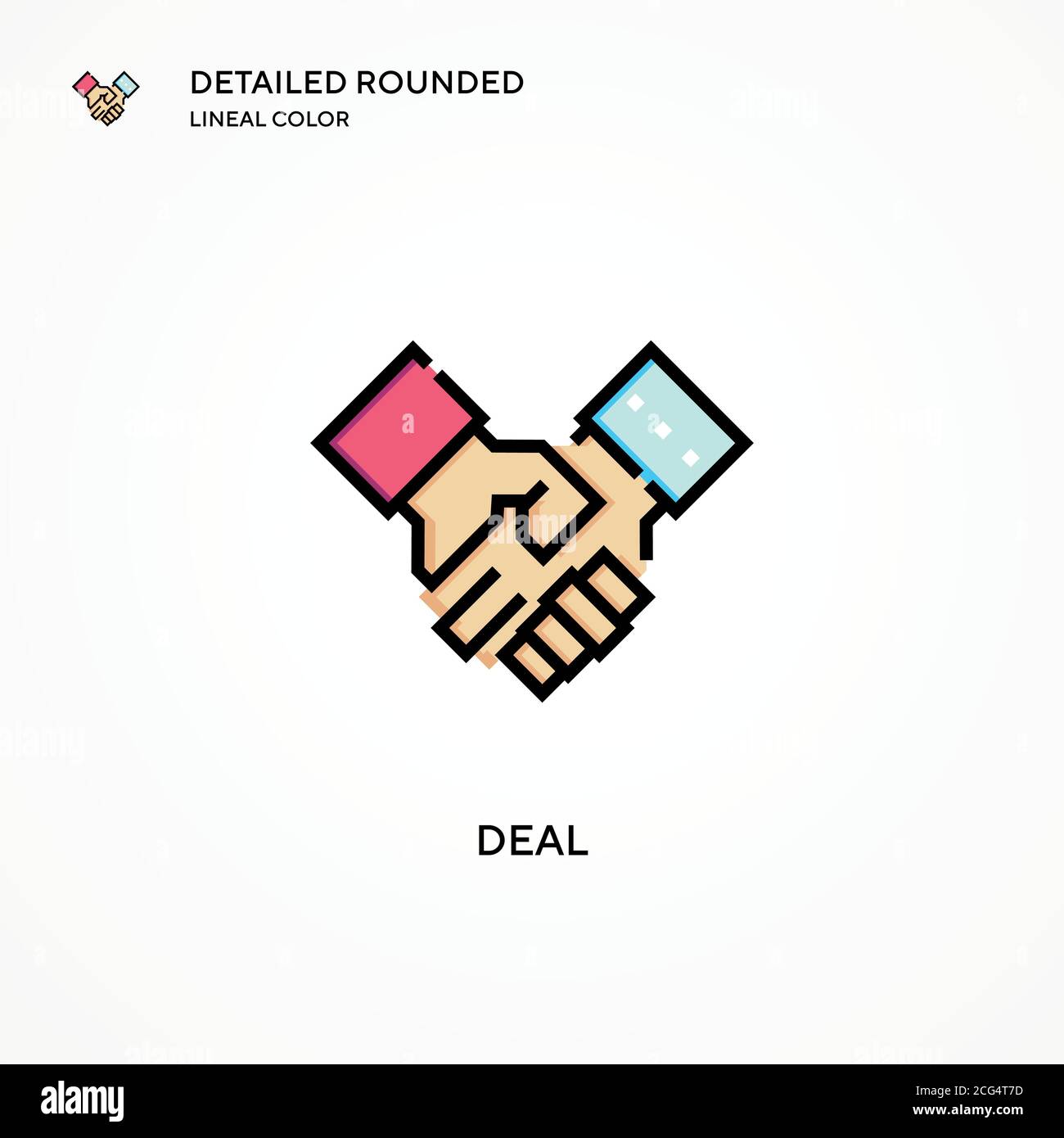 Deal vector icon. Modern vector illustration concepts. Easy to edit and ...