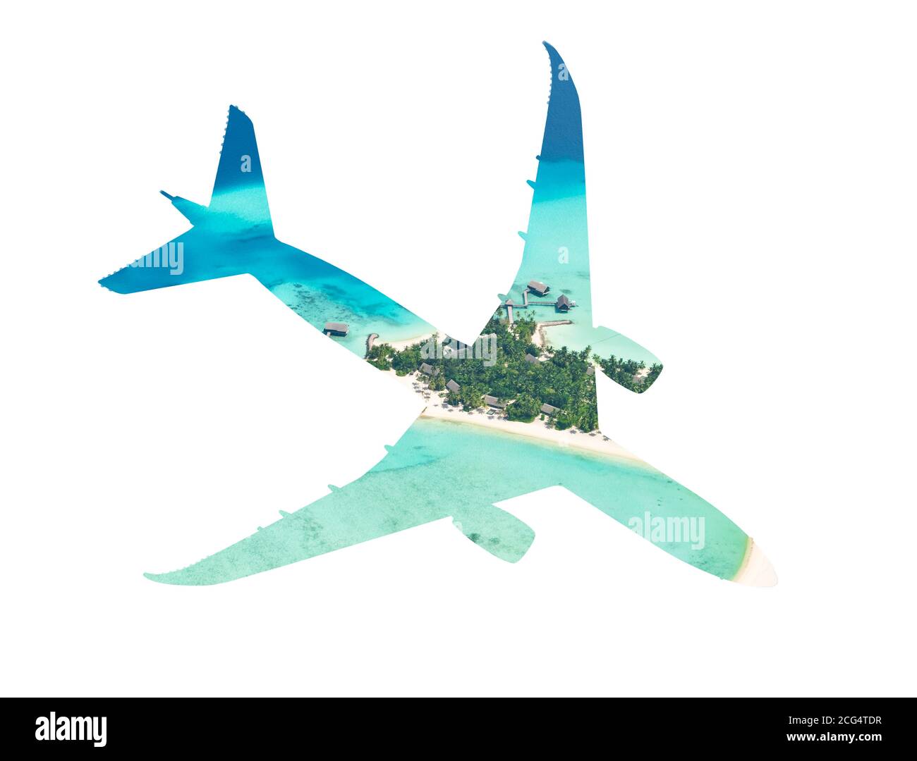 Tropical beach aerial view Cut Out Stock Images & Pictures - Alamy