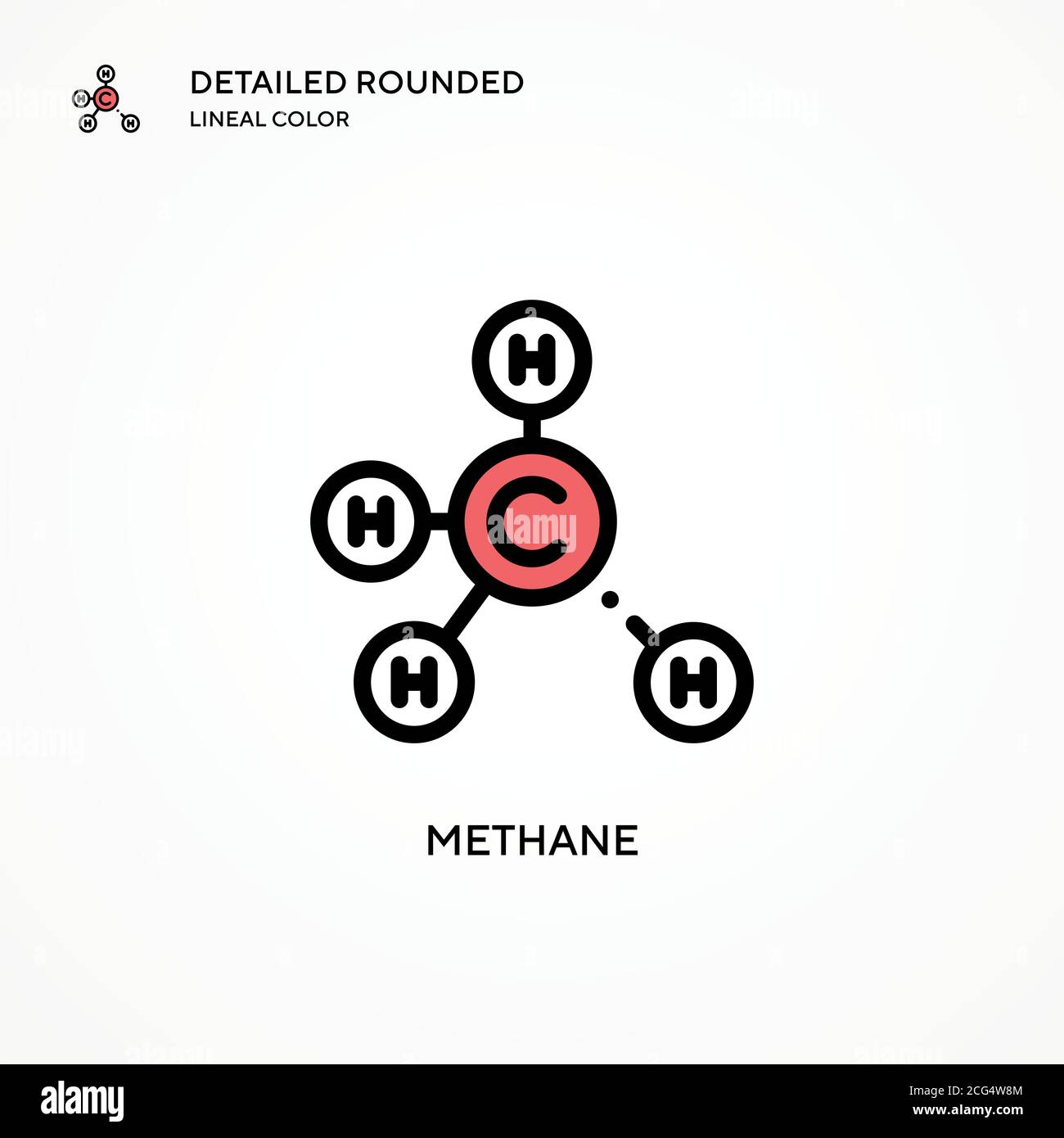 Methane vector icon. Modern vector illustration concepts. Easy to edit ...
