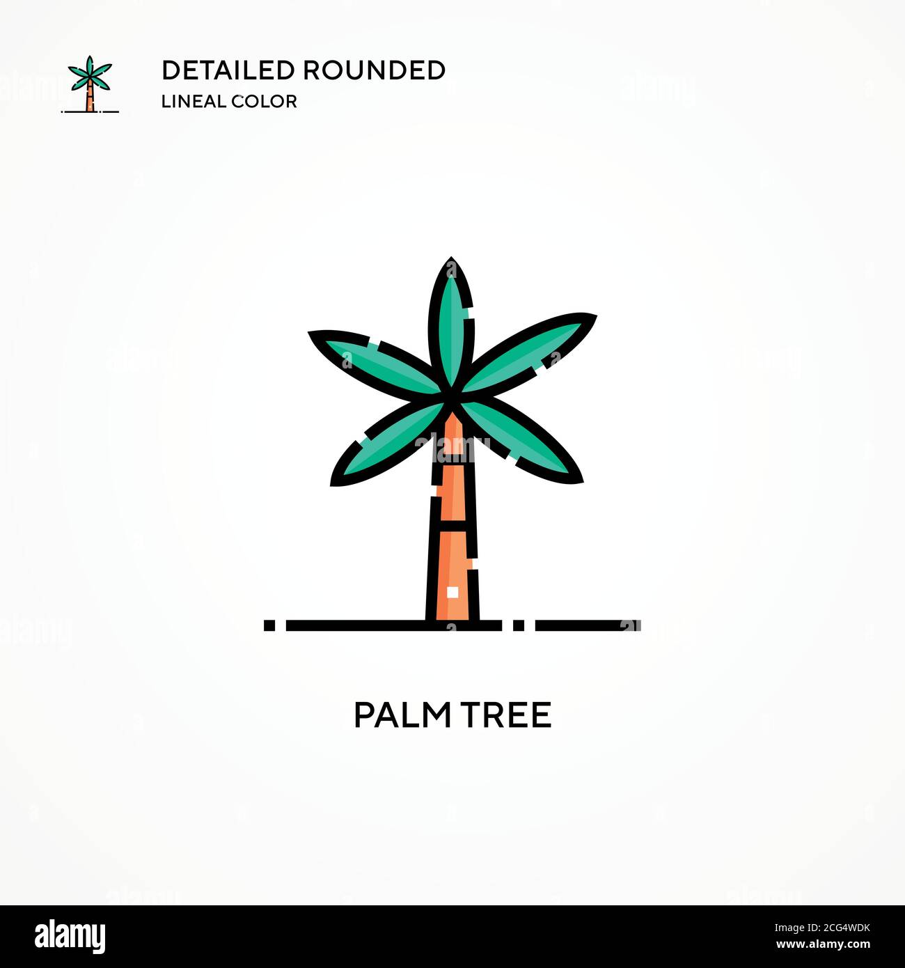 Palm tree vector icon. Modern vector illustration concepts. Easy to ...