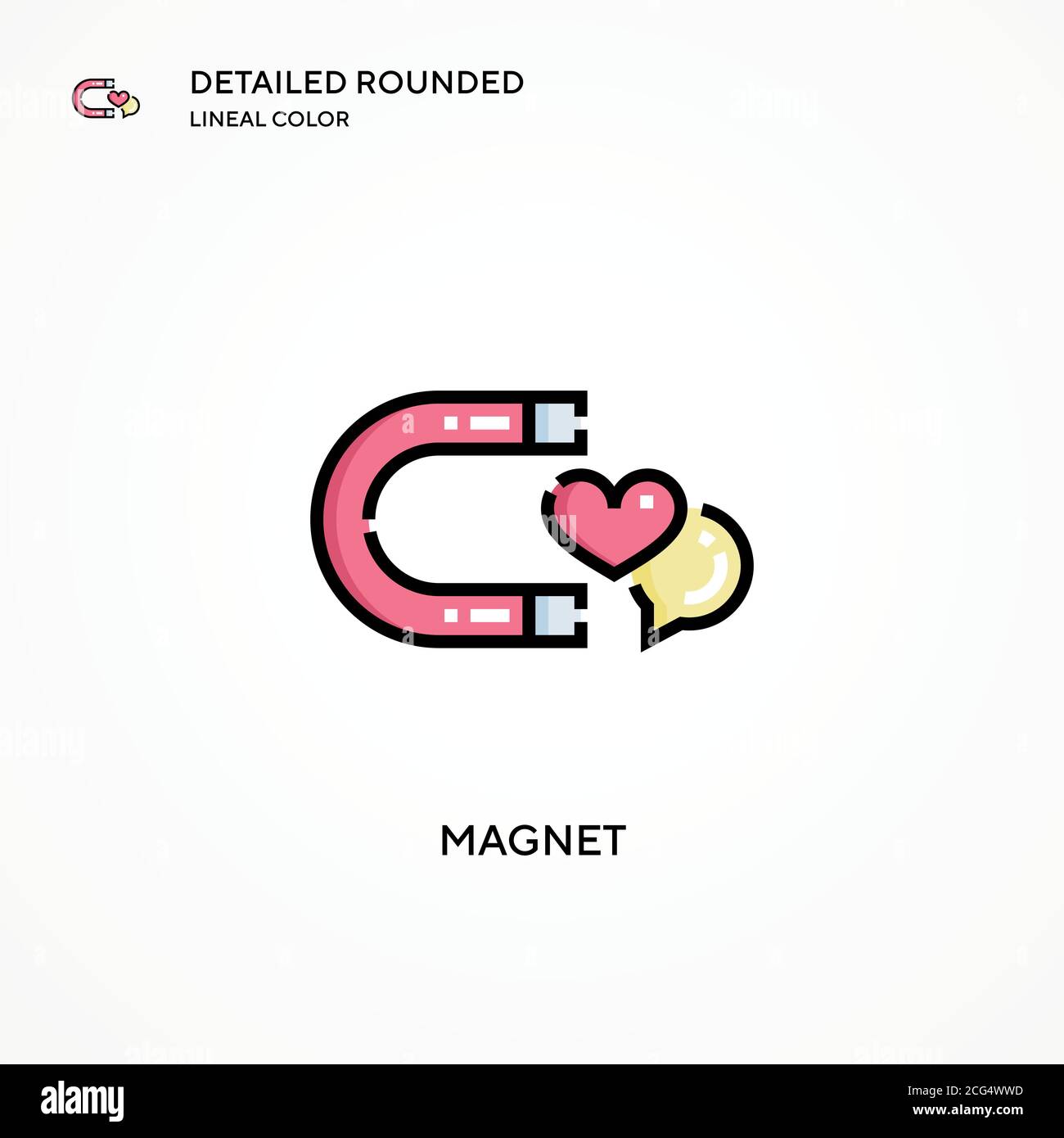 Magnet vector icon. Modern vector illustration concepts. Easy to edit ...