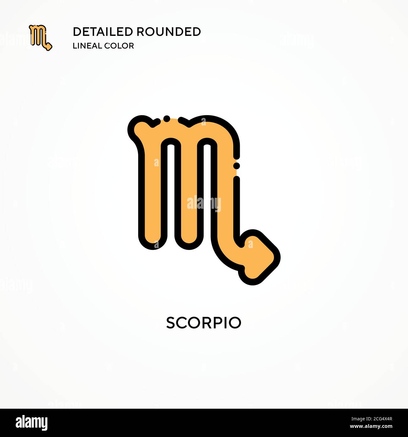 Scorpio vector icon. Modern vector illustration concepts. Easy to edit ...