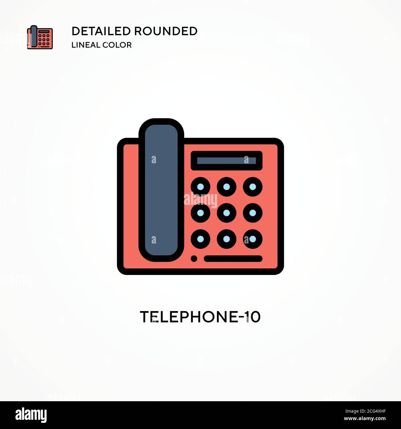 Telephone-10 vector icon. Modern vector illustration concepts. Easy to ...
