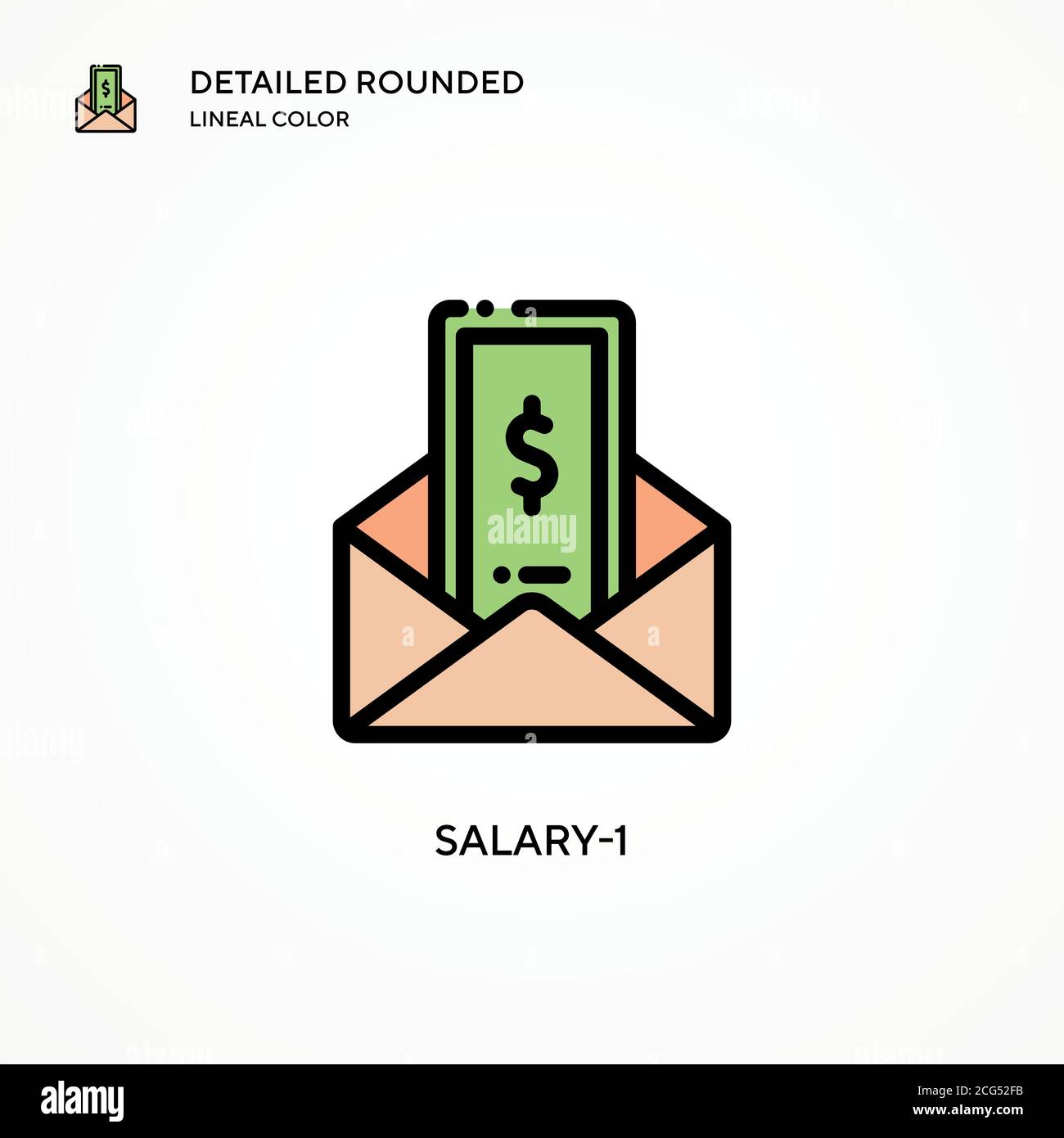Salary-1 vector icon. Modern vector illustration concepts. Easy to edit ...