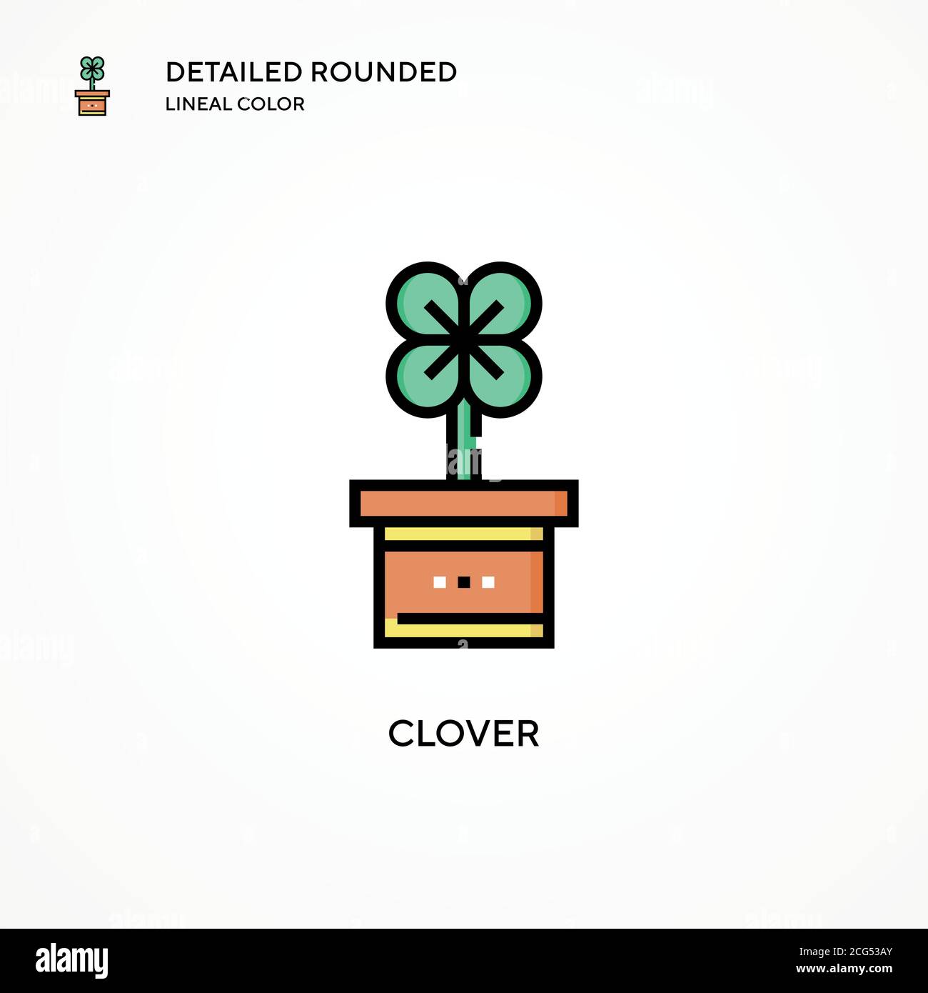 Clover vector icon. Modern vector illustration concepts. Easy to edit ...