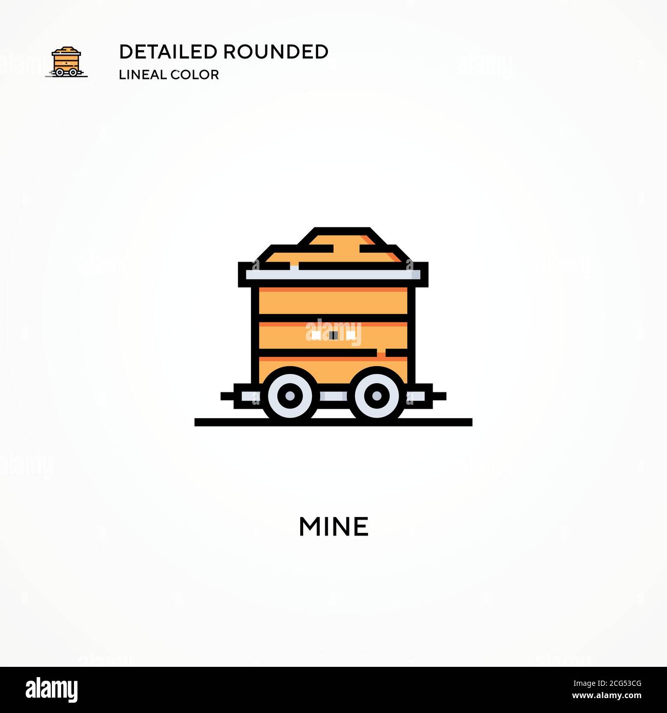 Mine vector icon. Modern vector illustration concepts. Easy to edit and ...