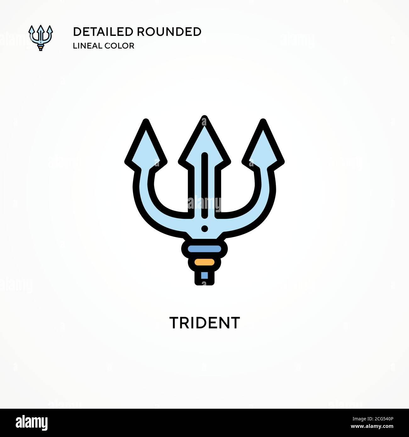 Trident vector icon. Modern vector illustration concepts. Easy to edit ...