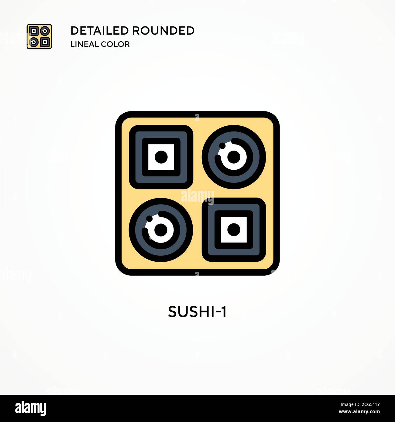 Sushi-1 vector icon. Modern vector illustration concepts. Easy to edit ...