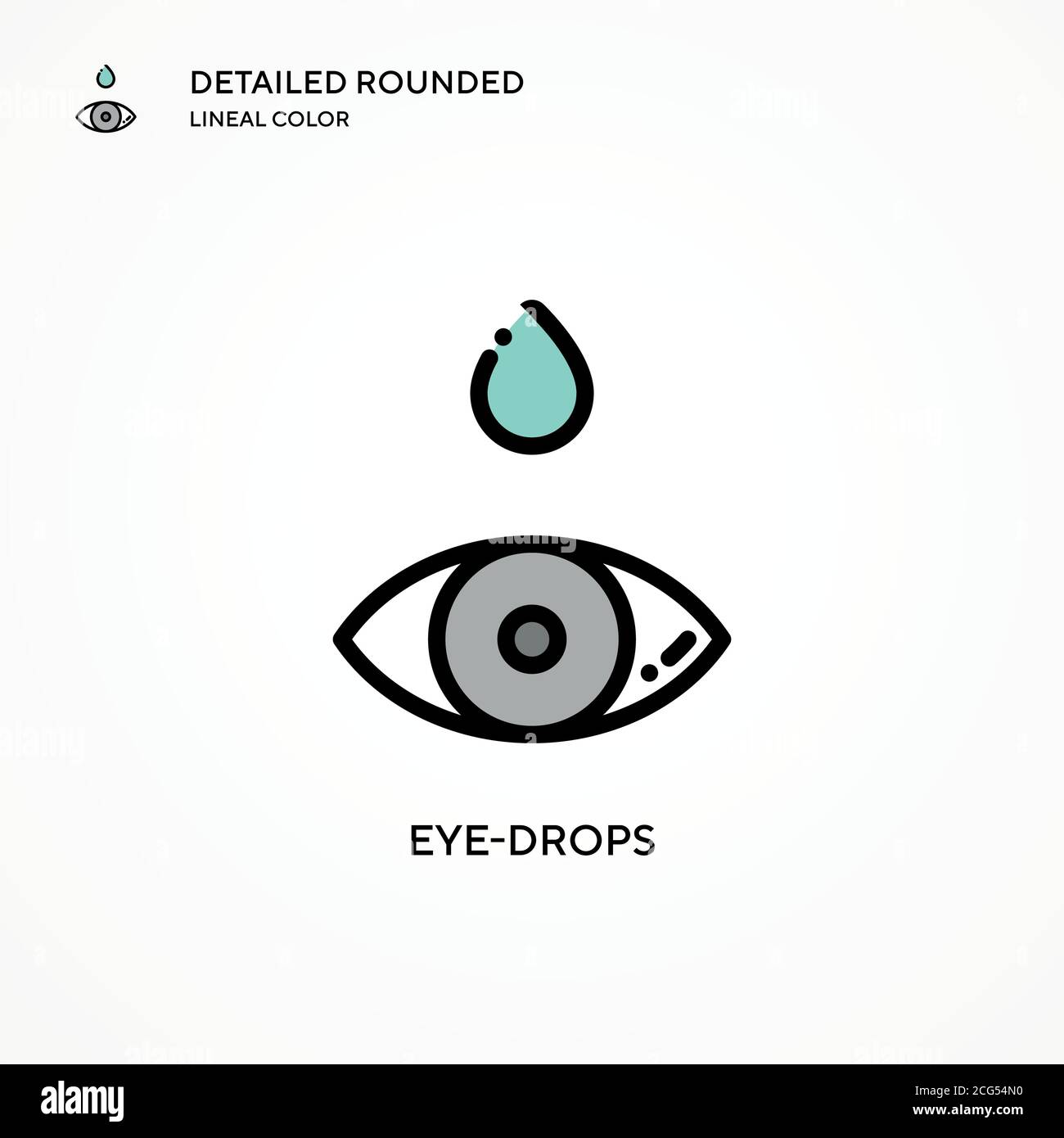Eye-drops vector icon. Modern vector illustration concepts. Easy to ...