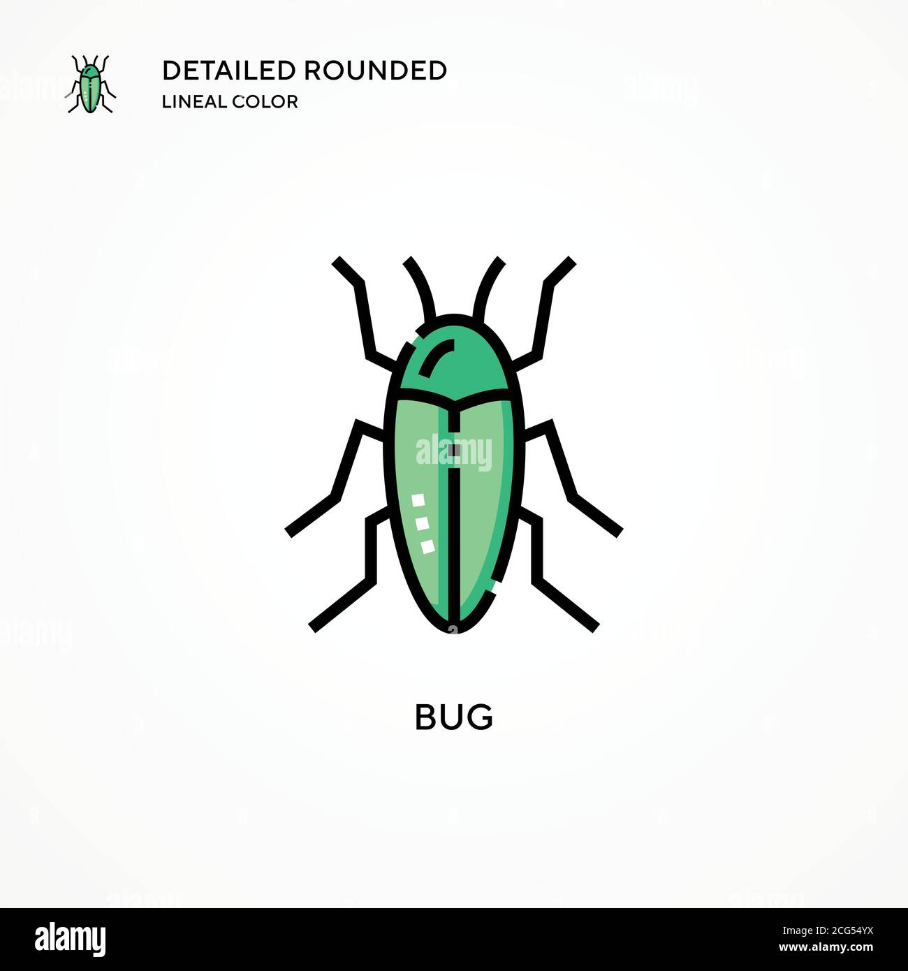 Bug vector icon. Modern vector illustration concepts. Easy to edit and ...