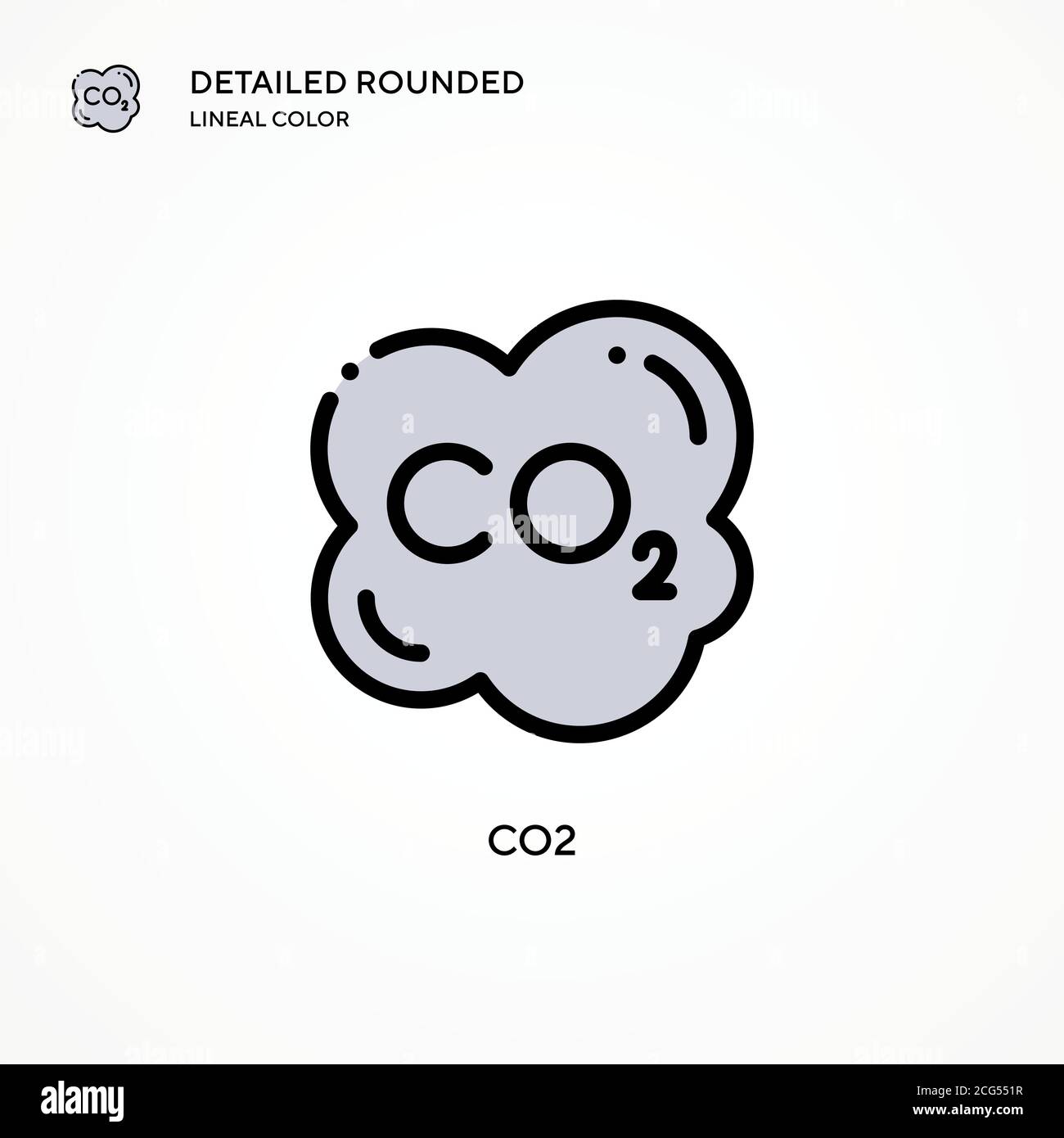 Co2 vector icon. Modern vector illustration concepts. Easy to edit and ...