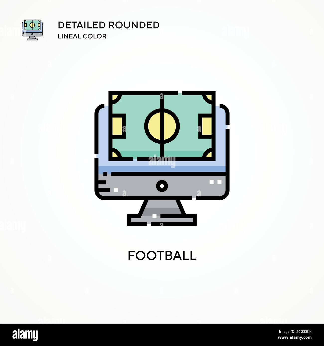 Football vector icon. Modern vector illustration concepts. Easy to edit ...
