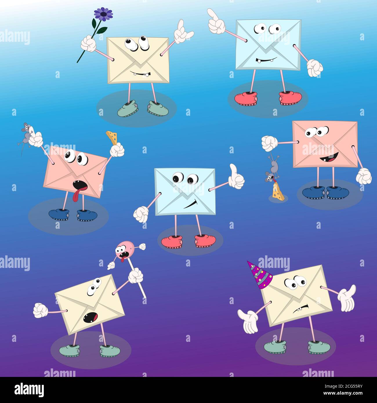 Hand-drawn in cartoon style with a stroke. Drawing for cards, banners ...