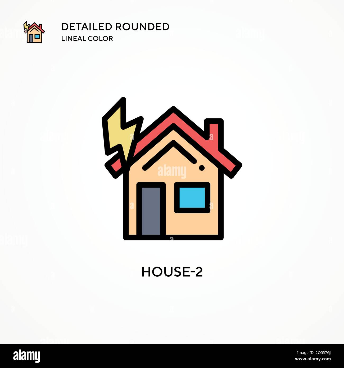 Two story house icon vector vectors hi-res stock photography and images ...