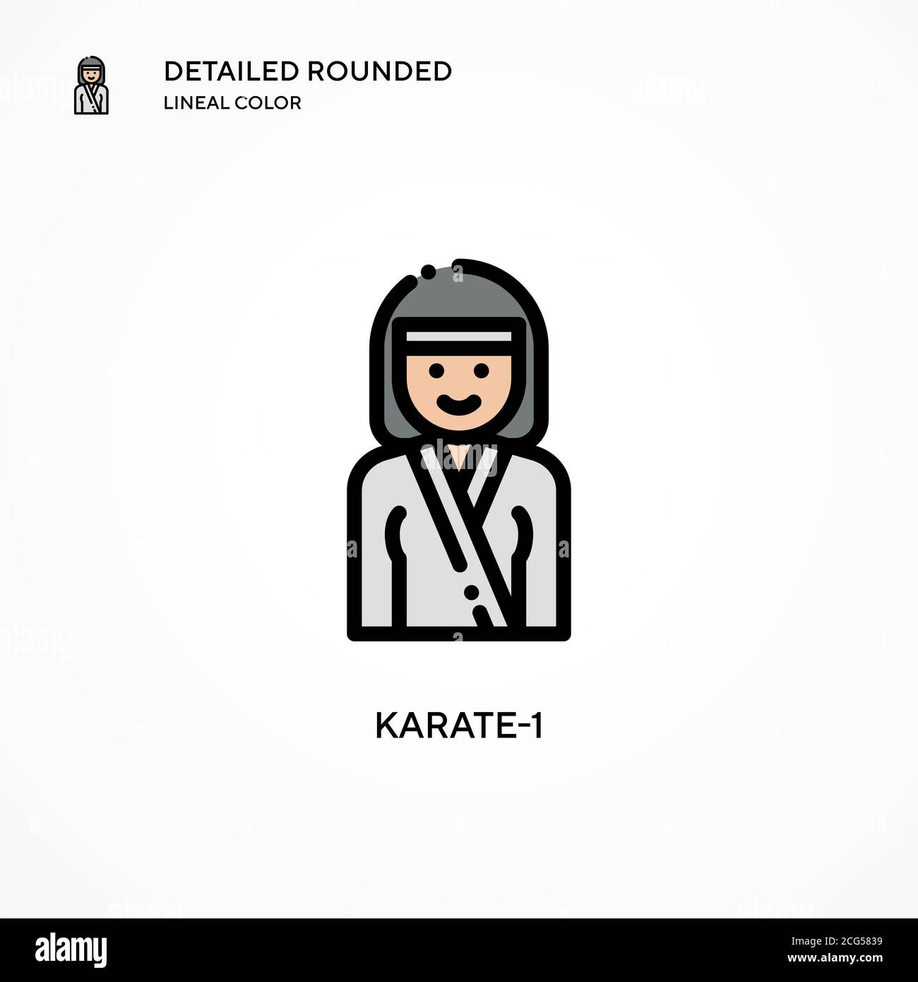 Karate-1 vector icon. Modern vector illustration concepts. Easy to edit ...