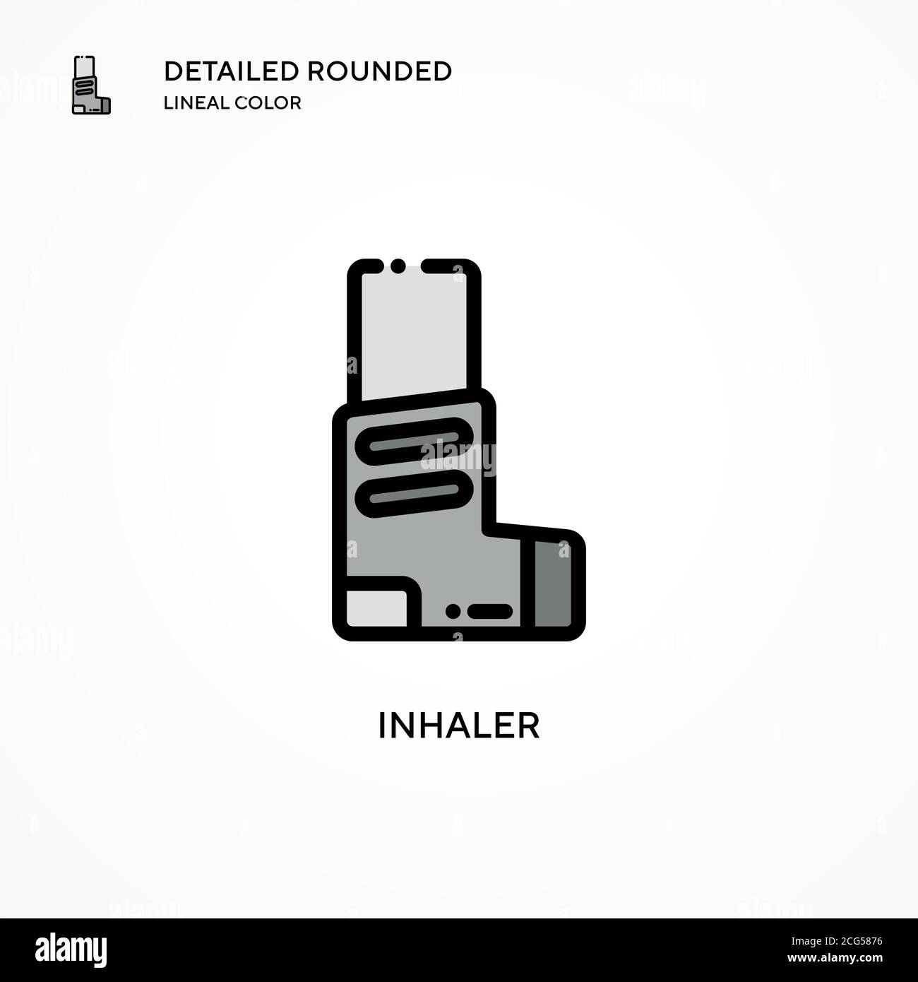 Inhaler asthma woman Black and White Stock Photos & Images - Alamy