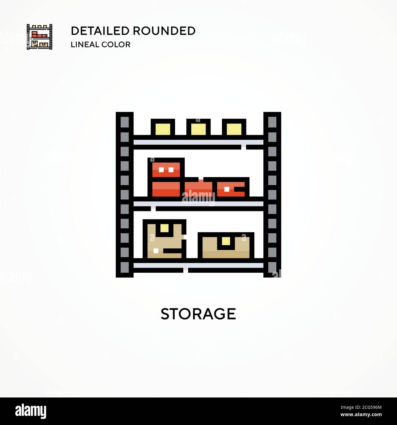 Storage vector icon. Modern vector illustration concepts. Easy to edit ...