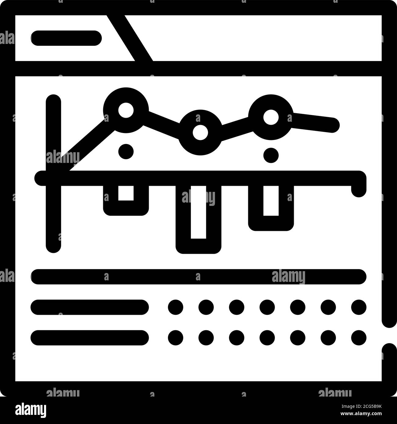 internet betting monitoring infographic line icon vector illustration ...