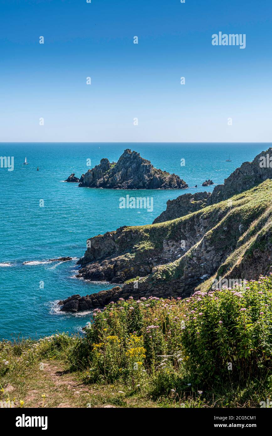 View of The Mew Stone just off the Eastern side of the mouth of The ...