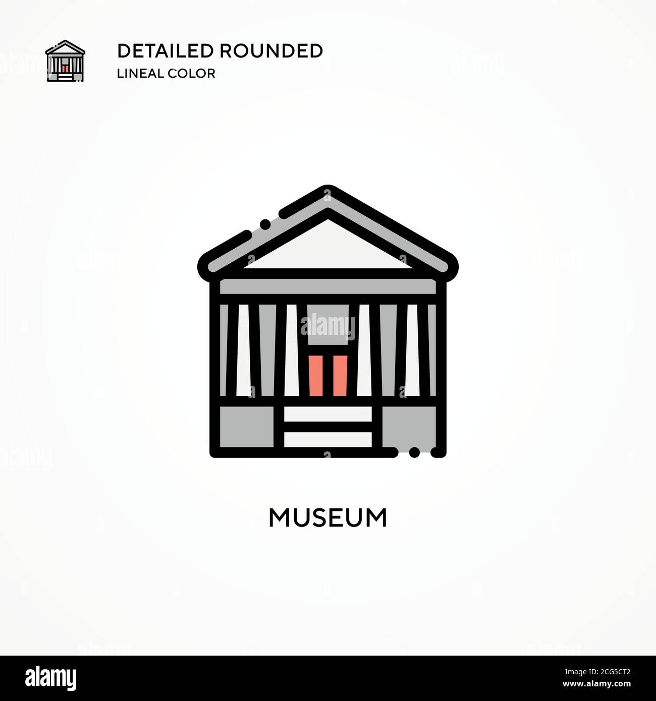 Museum vector icon. Modern vector illustration concepts. Easy to edit ...