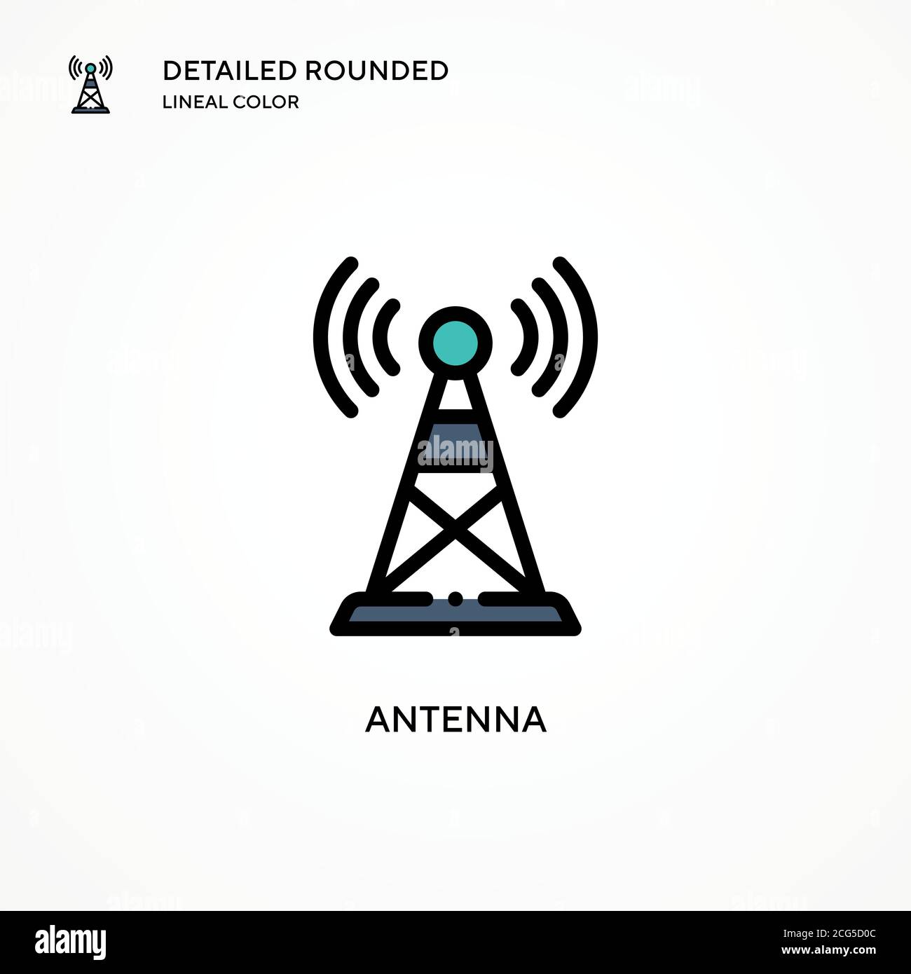 Antenna vector icon. Modern vector illustration concepts. Easy to edit ...
