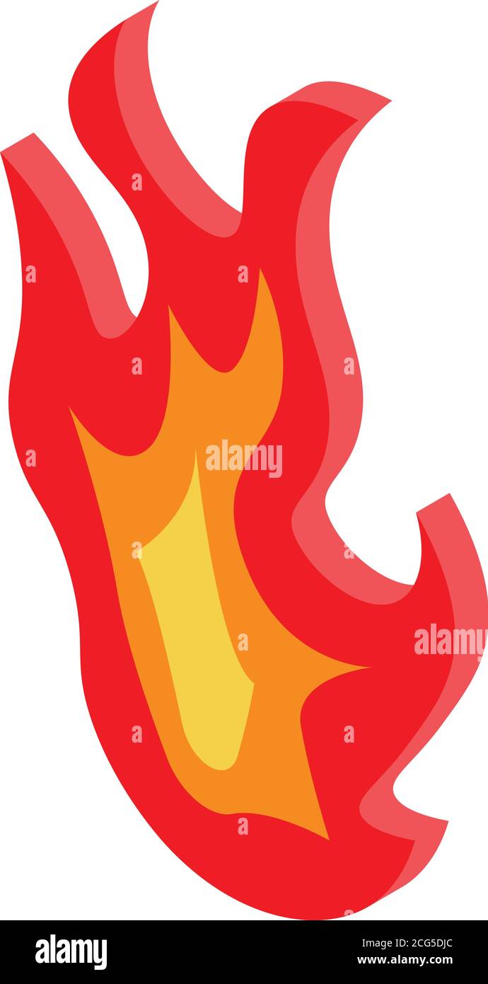Hot fire flame icon, isometric style Stock Vector Image & Art - Alamy