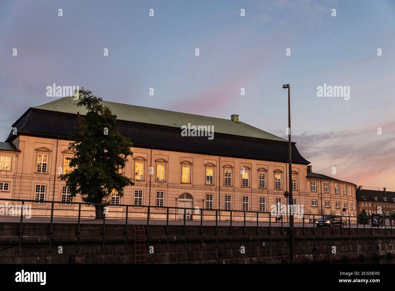 Facade of the Thorvaldsens Museum, art museum in Bertel Thorvaldsens ...