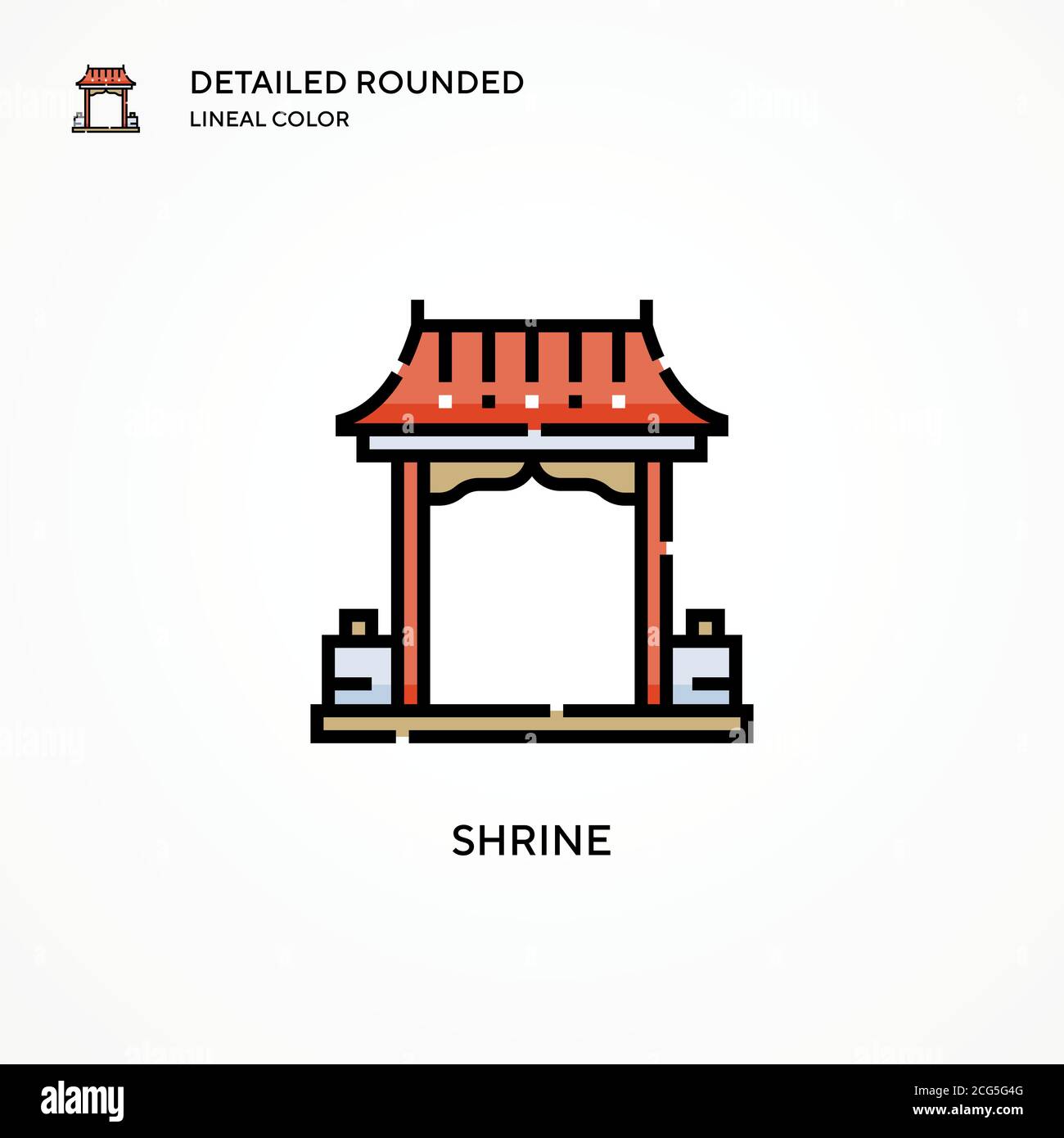 Fushimi inari taisha shrine Stock Vector Images - Alamy
