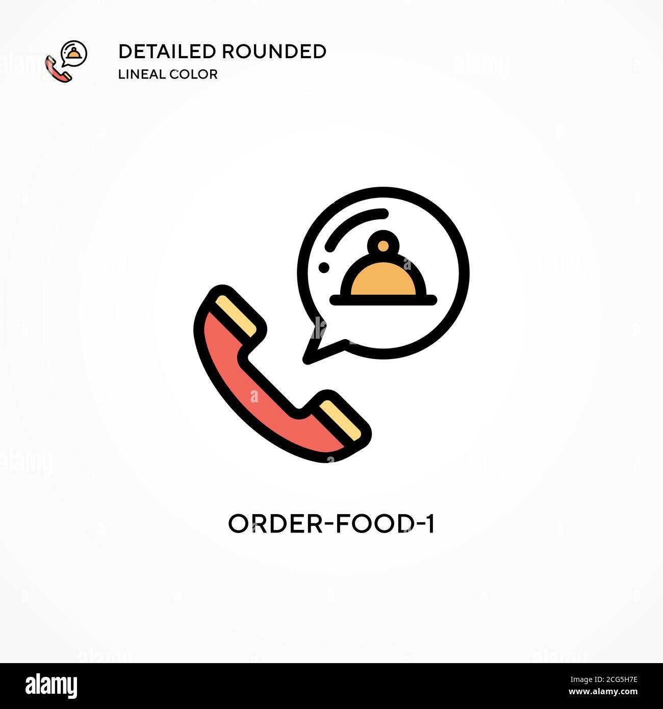 Order-food-1 vector icon. Modern vector illustration concepts. Easy to ...