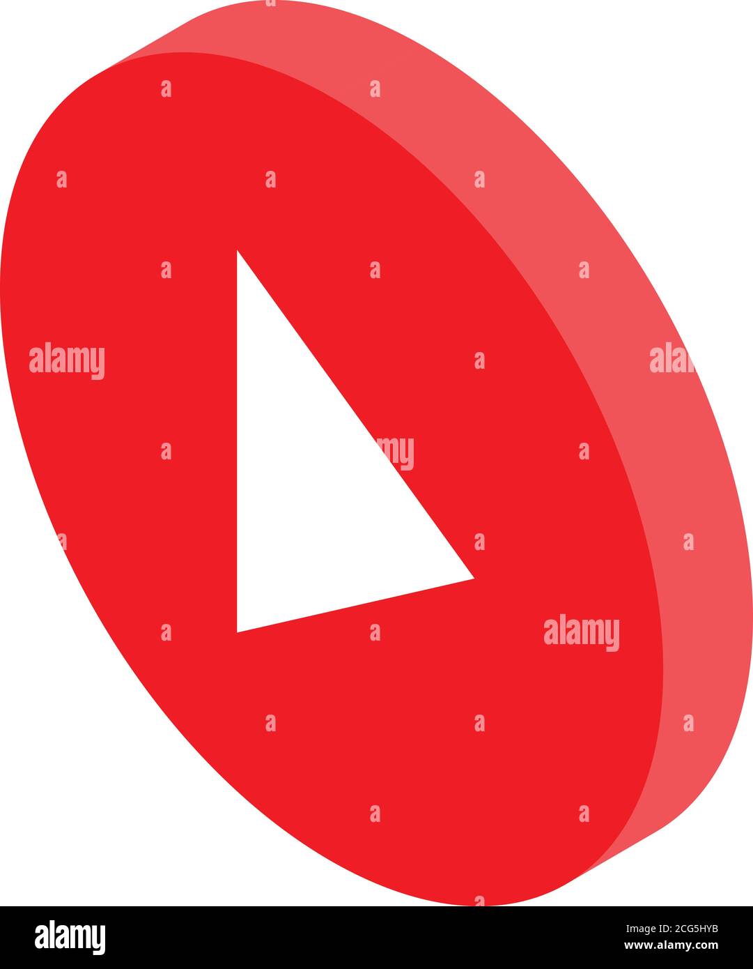 Podcast play button icon, isometric style Stock Vector Image & Art - Alamy