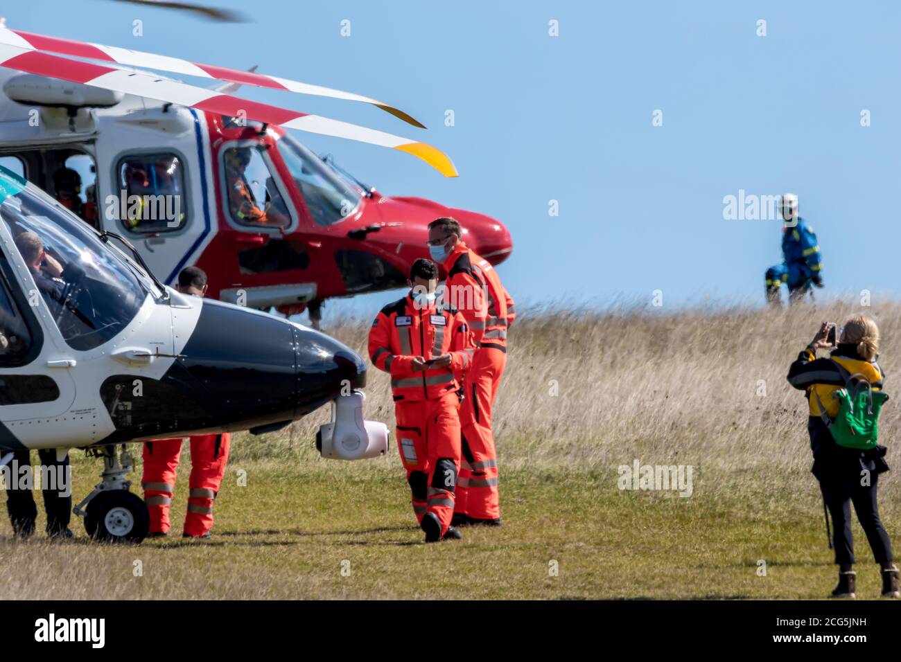 Beachy Head, Eastbourne, East Sussex, UK. 9th Sep, 2020. Multi agency ...
