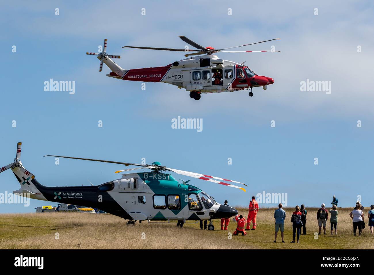 Beachy Head, Eastbourne, East Sussex, UK. 9th Sep, 2020. Multi agency ...