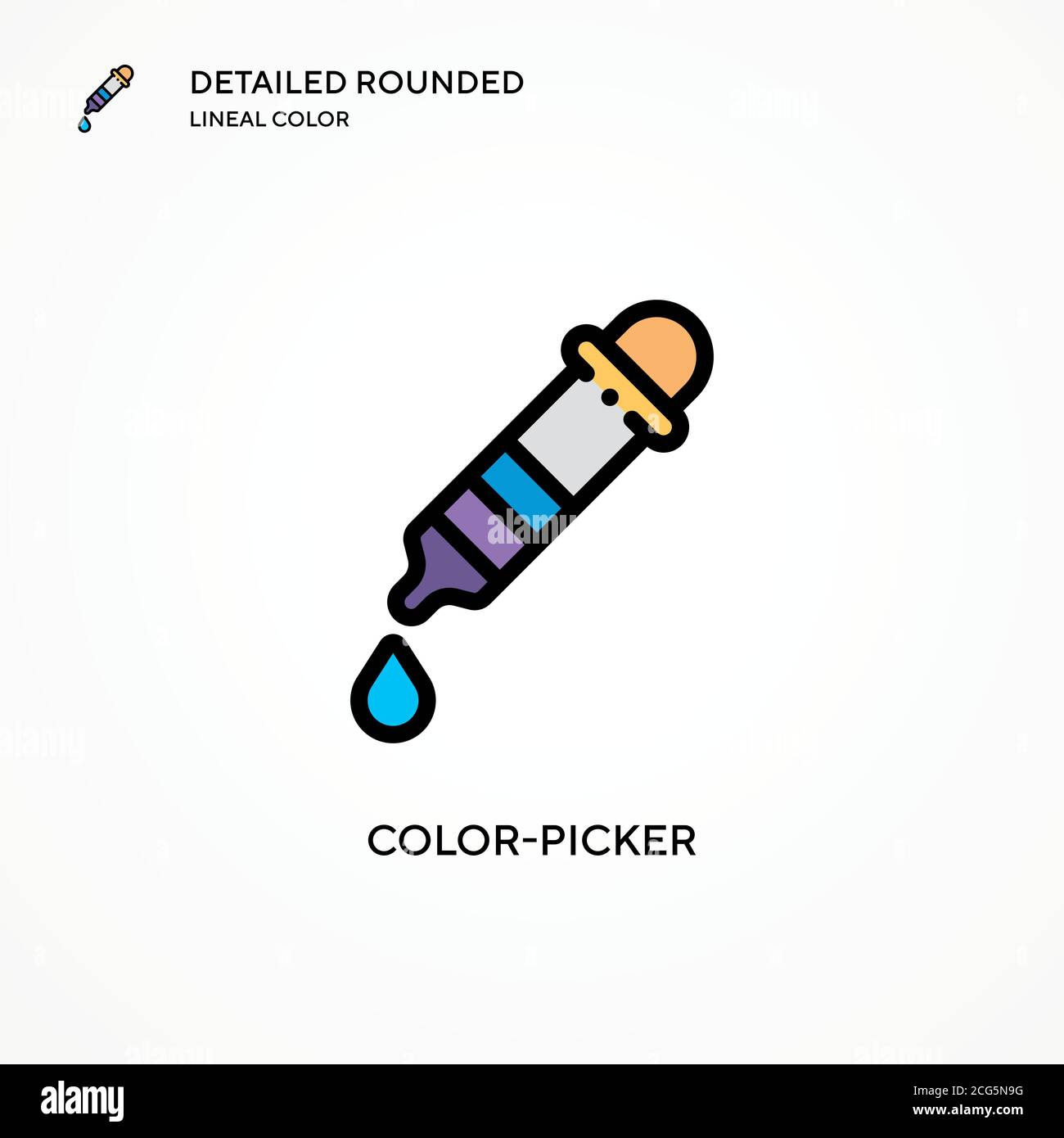 Color-picker vector icon. Modern vector illustration concepts. Easy to ...