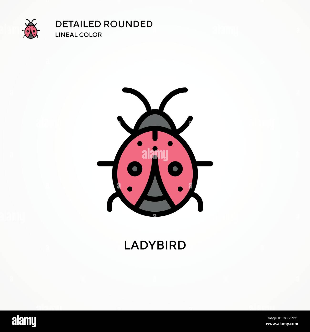 Ladybird vector icon. Modern vector illustration concepts. Easy to edit ...