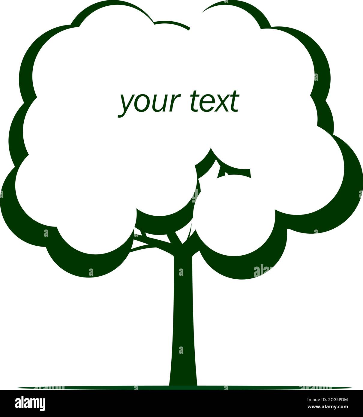 Simple Tree Outline Clipart