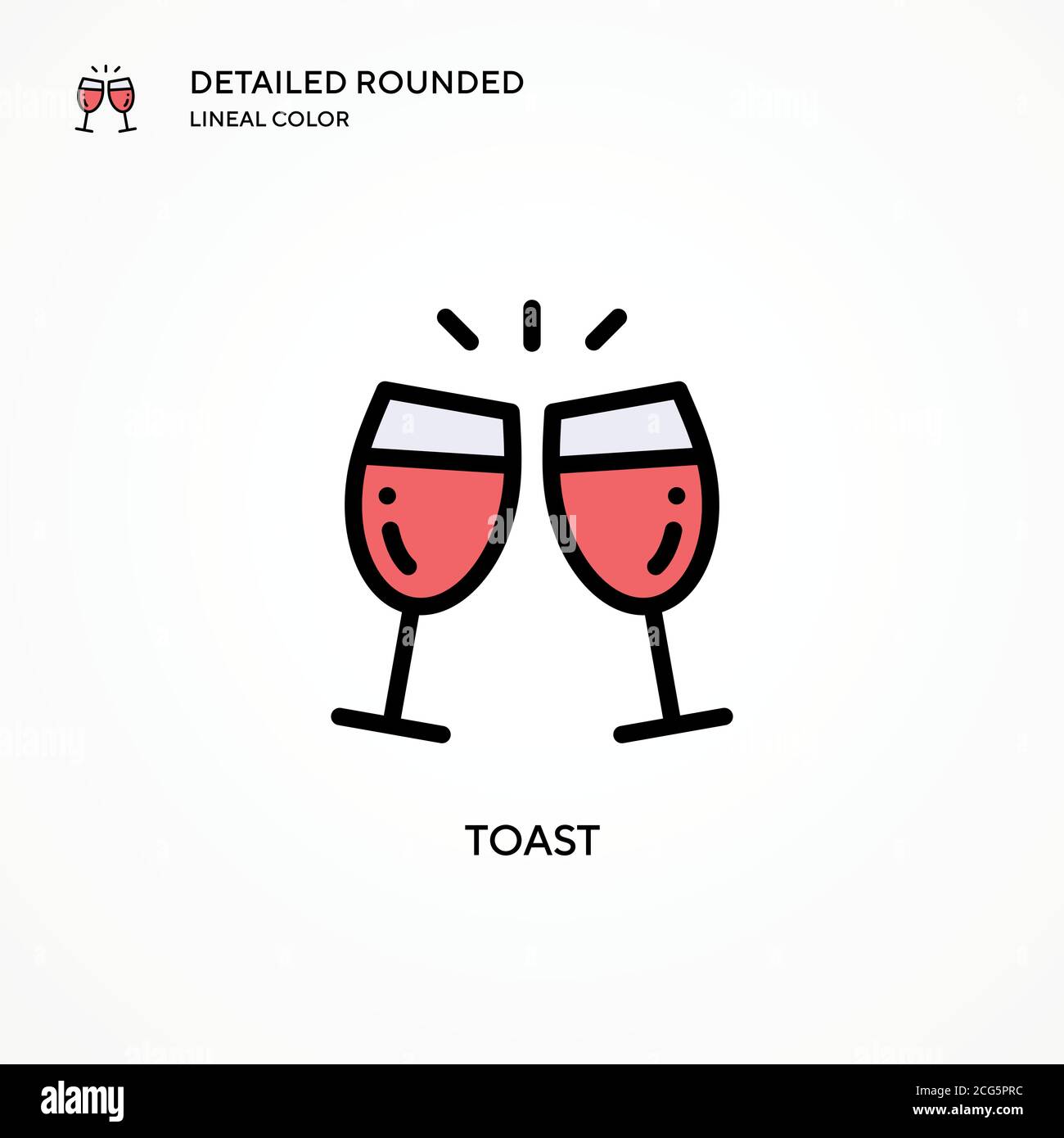 Toast vector icon. Modern vector illustration concepts. Easy to edit ...