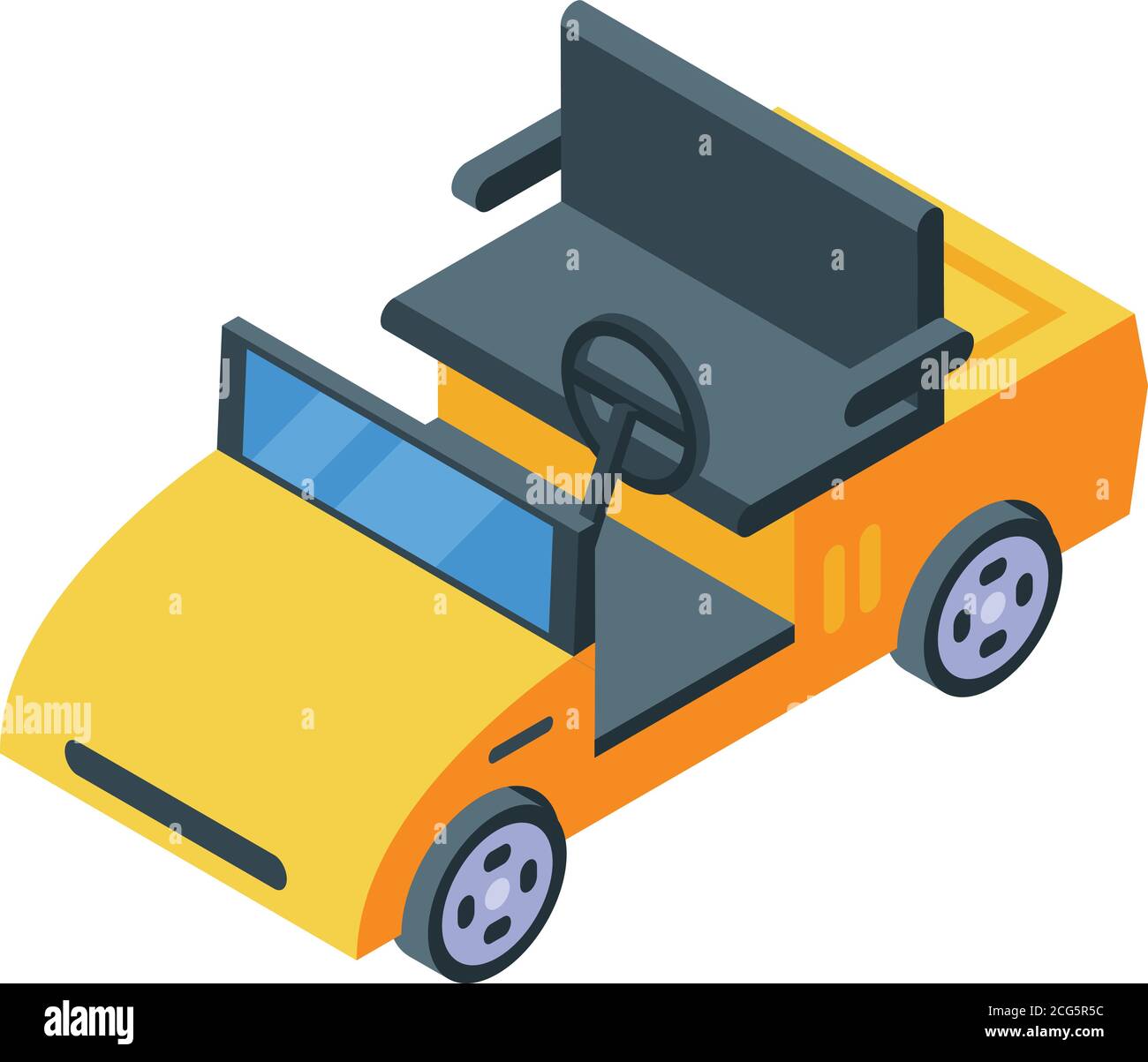 Golf electric cart icon, isometric style Stock Vector Image & Art - Alamy