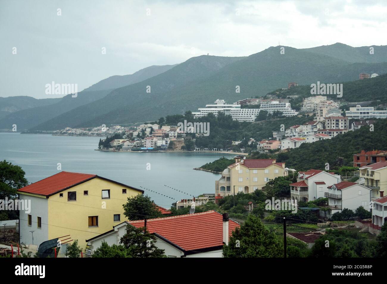 Panorama of Neum, in Bosnia and Herzegovina, seen from the adriatic ...