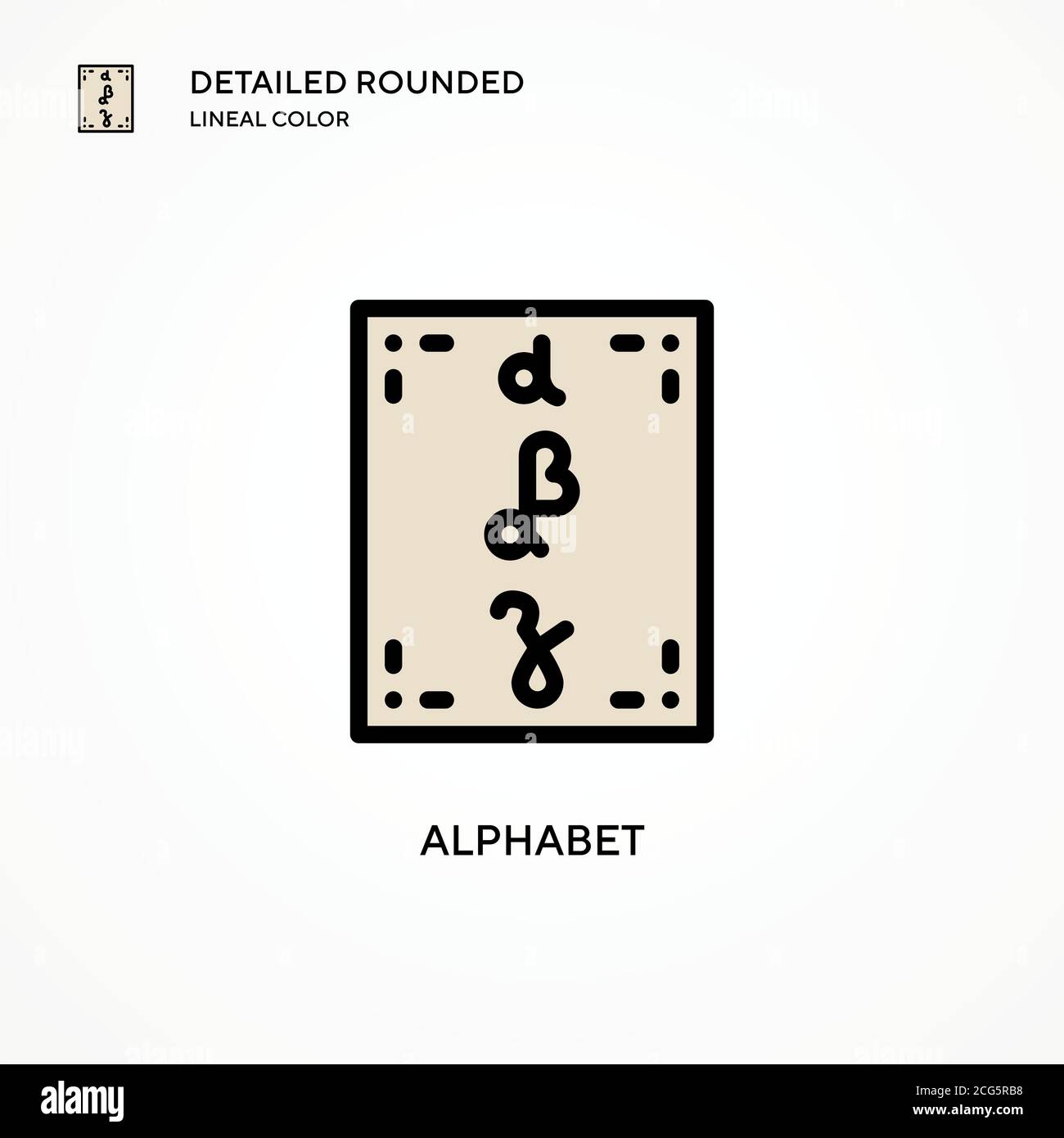 Alphabet vector icon. Modern vector illustration concepts. Easy to edit ...