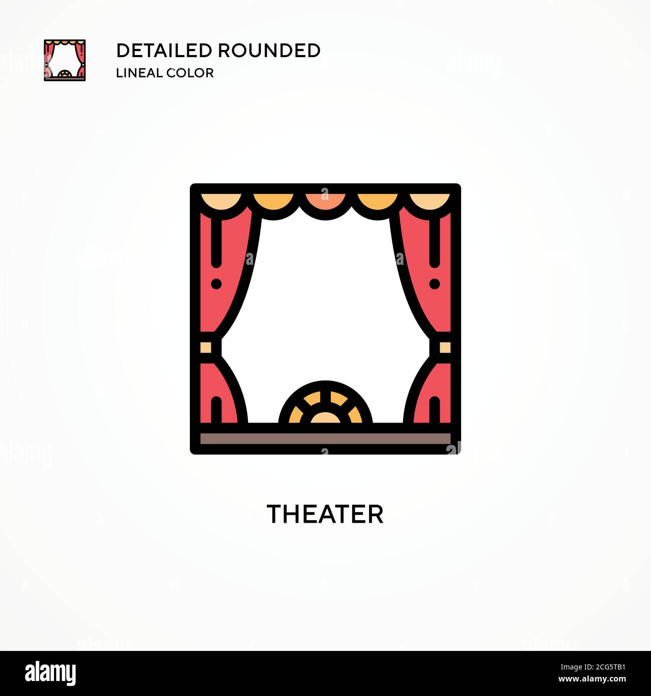 Theater vector icon. Modern vector illustration concepts. Easy to edit ...