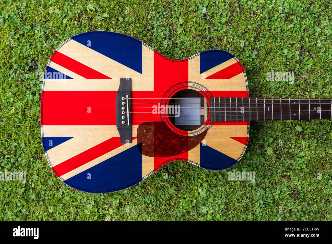 Union Jack Acoustic Guitar