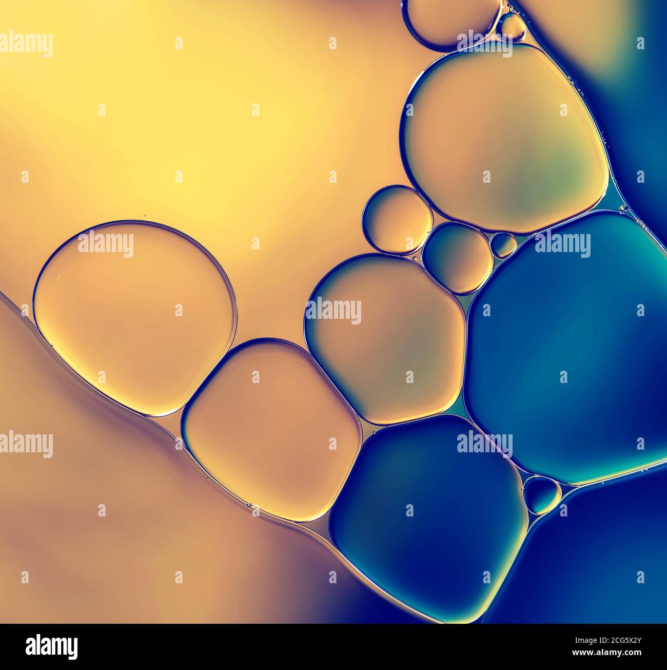 Abstract background with oil drops on water Stock Photo - Alamy