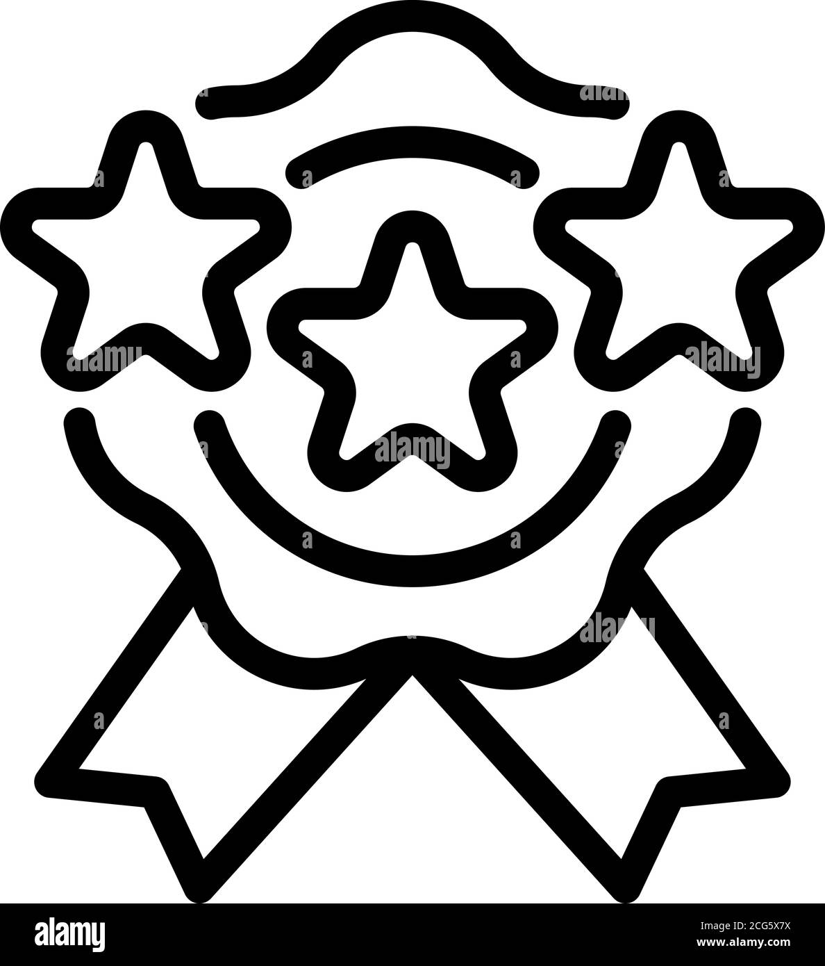 Star emblem certificate icon, outline style Stock Vector Image & Art ...
