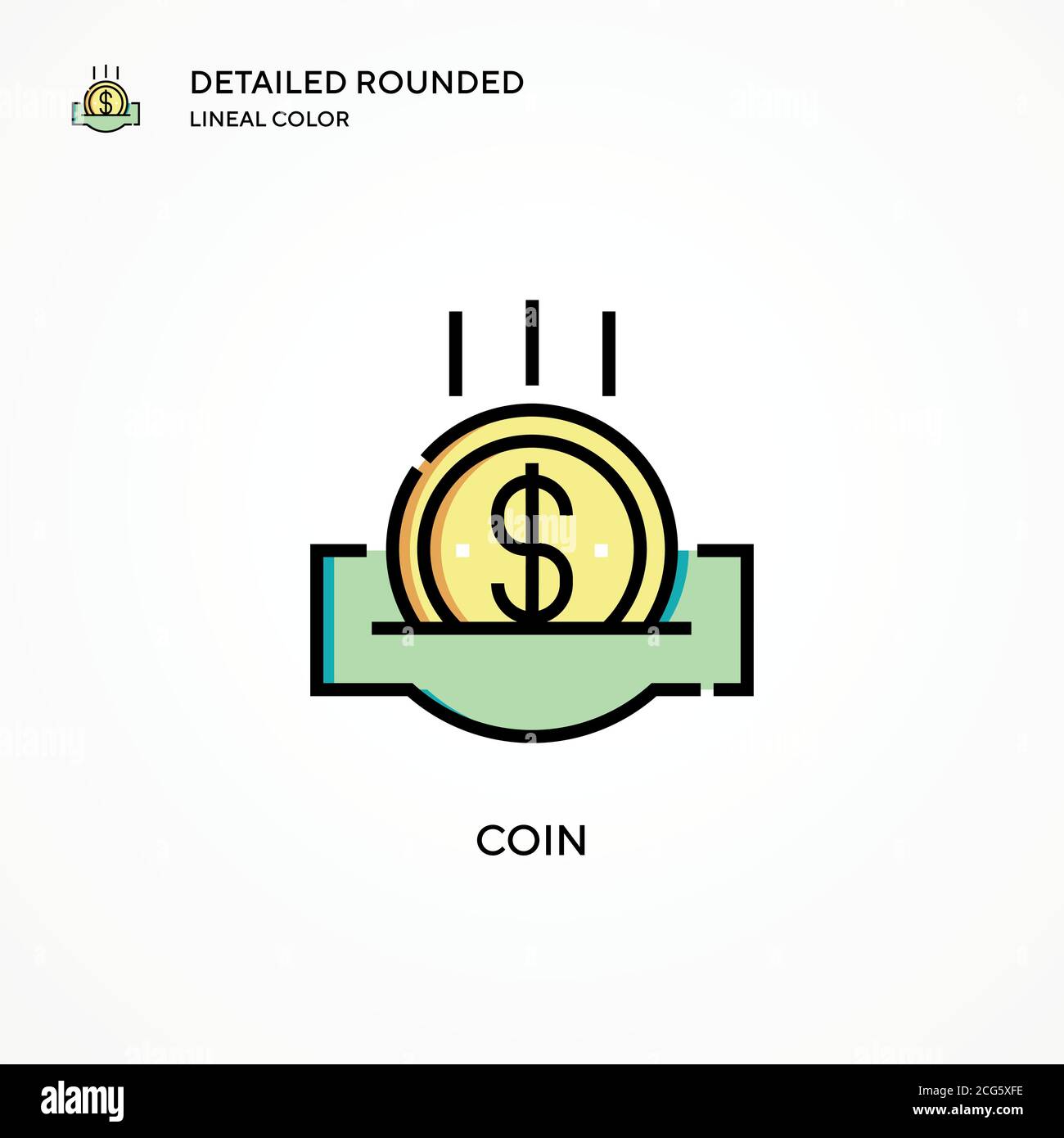 Coin vector icon. Modern vector illustration concepts. Easy to edit and ...