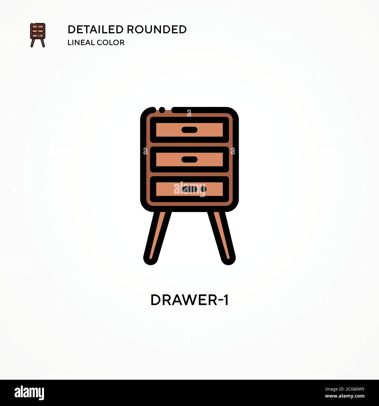 Drawer-1 vector icon. Modern vector illustration concepts. Easy to edit ...
