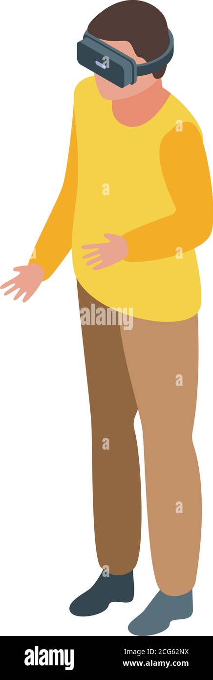 Vr video call icon, isometric style Stock Vector Image & Art - Alamy